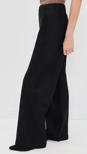 Vince Colette Linen Bias Pants - Black