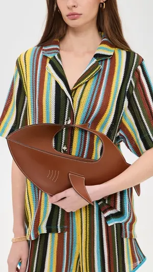 Staud Shark Handbag - Tabac