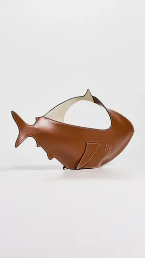 Staud Shark Handbag - Tabac