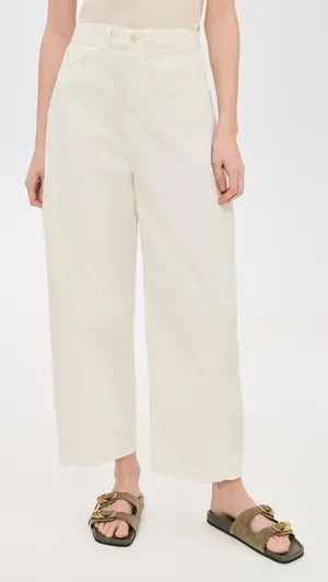 JAMIE HALLER The Baggy Painter Crop Trousers
