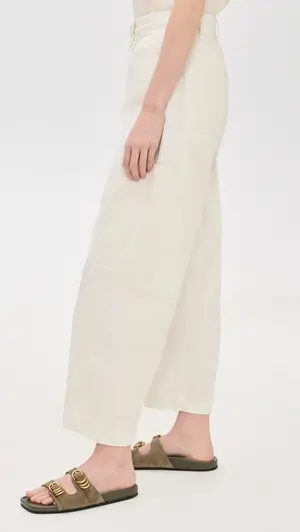 JAMIE HALLER The Baggy Painter Crop Trousers