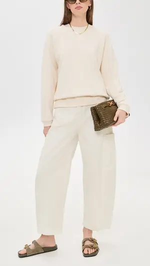 JAMIE HALLER The Baggy Painter Crop Trousers