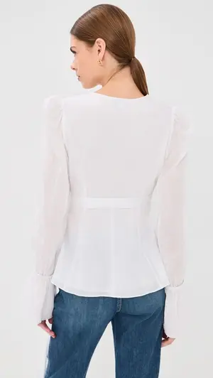 Azeeza Willow Peplum Top