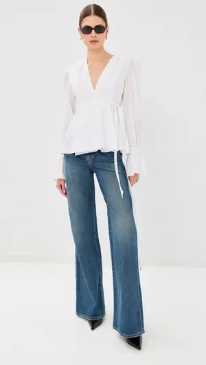 Azeeza Willow Peplum Top