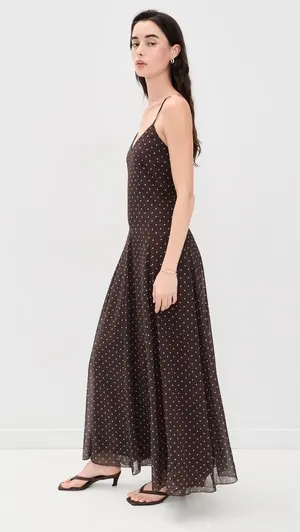 4TH & RECKLESS Kathani Polka Dot Maxi Dress