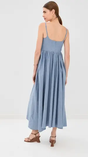 Azeeza Rachel Midi Dress - Medium Denim