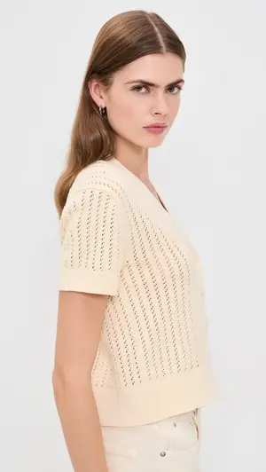 ANINE BING Flynne Cardigan - Cream