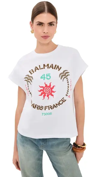 Balmain Club 45 Boxy Jersey Tee