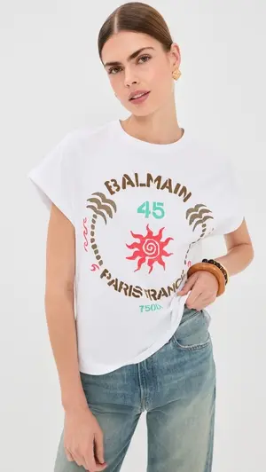 Balmain Club 45 Boxy Jersey Tee