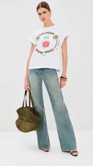 Balmain Club 45 Boxy Jersey Tee