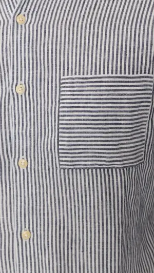 ALEX CRANE Linen Playa Shirt - Lines