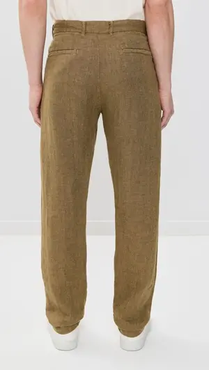 ALEX CRANE Pleated Alta Trousers