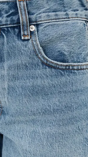 FRAME The Long Hang Denim Shorts