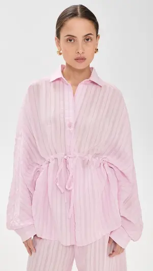 THE LATEST Dalida Fluid Stripe Shirt