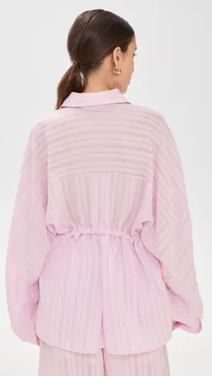 THE LATEST Dalida Fluid Stripe Shirt