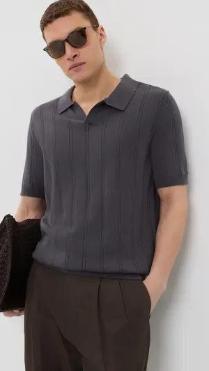 ALEX CRANE Lolo Sweater Polo - Ash