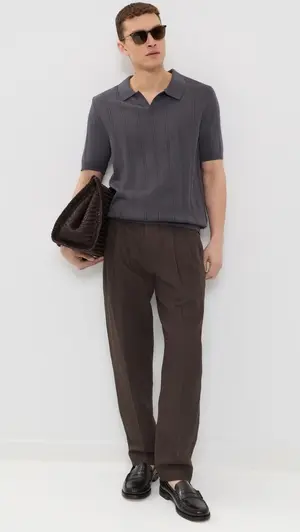 ALEX CRANE Lolo Sweater Polo - Ash