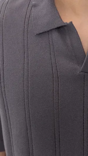ALEX CRANE Lolo Sweater Polo - Ash