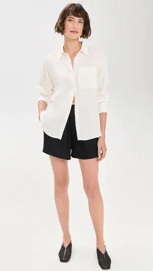 Z Supply Collared Linen Shirt - White