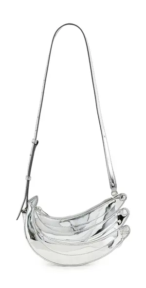 Casablanca Banana Shoulder Bag - Silver