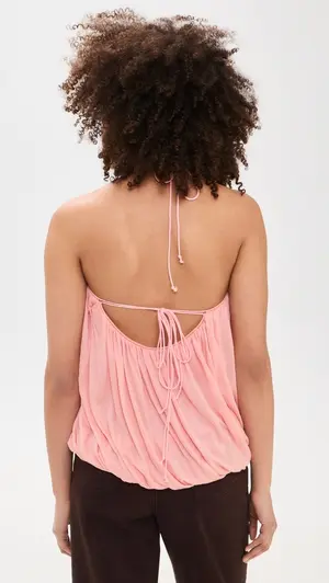 Rachel Comey Boba Halter Neck Bubble Hem Top