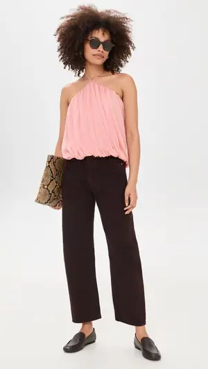 Rachel Comey Boba Halter Neck Bubble Hem Top