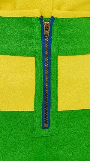 Rosie Assoulin Colorblock High-rise Shorts - Grass Green