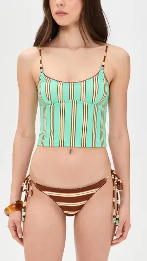 DAMSON MADDER Trudi Tankini Top - Mint
