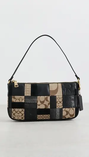 COACH Patchwork Leather Plaza Bag - Black Multi