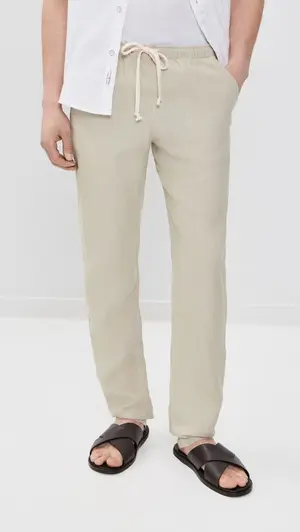 ALEX CRANE Linen Bo Pants - Bone