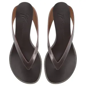 GIUSEPPE ZANOTTI Leather Thong Sandals