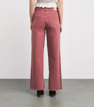 Paige Anessa Wide-leg Jeans - Pink