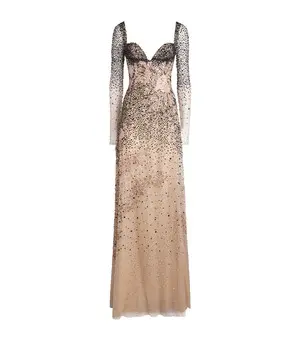 GEORGES HOBEIKA Embellished Gown