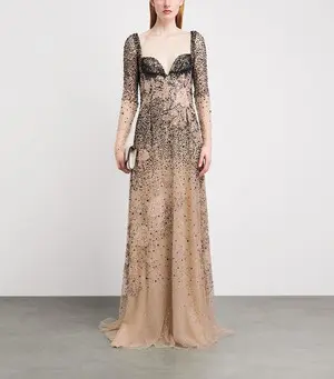 GEORGES HOBEIKA Embellished Gown