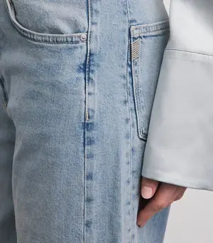 Paige Arellia Skimmer Barrel-leg Jeans - Blue