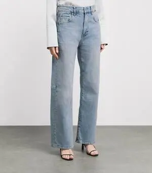 Paige Arellia Skimmer Barrel-leg Jeans - Blue