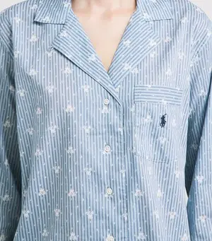 Polo Ralph Lauren Cotton Floral Stripe Pyjama Set