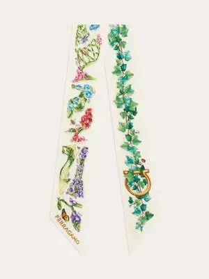 FERRAGAMO Eden Shoes Print Silk Mini Bandeau