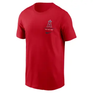 Nike Los Angeles Angels 2-hit Mlb T-shirt - Red