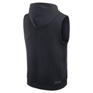 Nike Cleveland Guardians Authentic Collection Standard Issue Sleeveless Pullover Hoodie - Blue