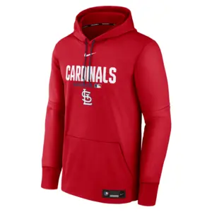 Nike St. Louis Cardinals Authentic Collection Therma MLB Pullover Hoodie Red