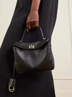 Balenciaga Rodeo Mini Leather Tote - Black