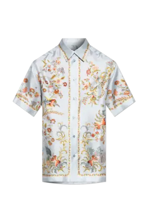 Etro Silk Shirt With Floral Motif - Multicolour