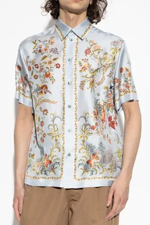 Etro Silk Shirt With Floral Motif