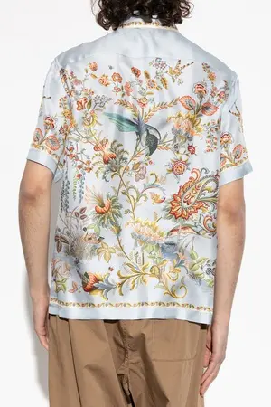 Etro Silk Shirt With Floral Motif