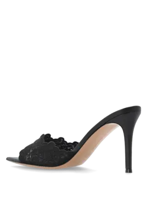 GIANVITO ROSSI Yvonne Heeled Mules - Black