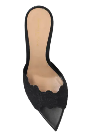 GIANVITO ROSSI Yvonne Heeled Mules - Black