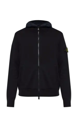 Stone Island Hooded Jacket - Black
