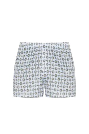 Hanro Boxers With Print - Blue