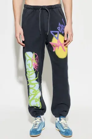 Dsquared2 Sweatpants With Print - Black